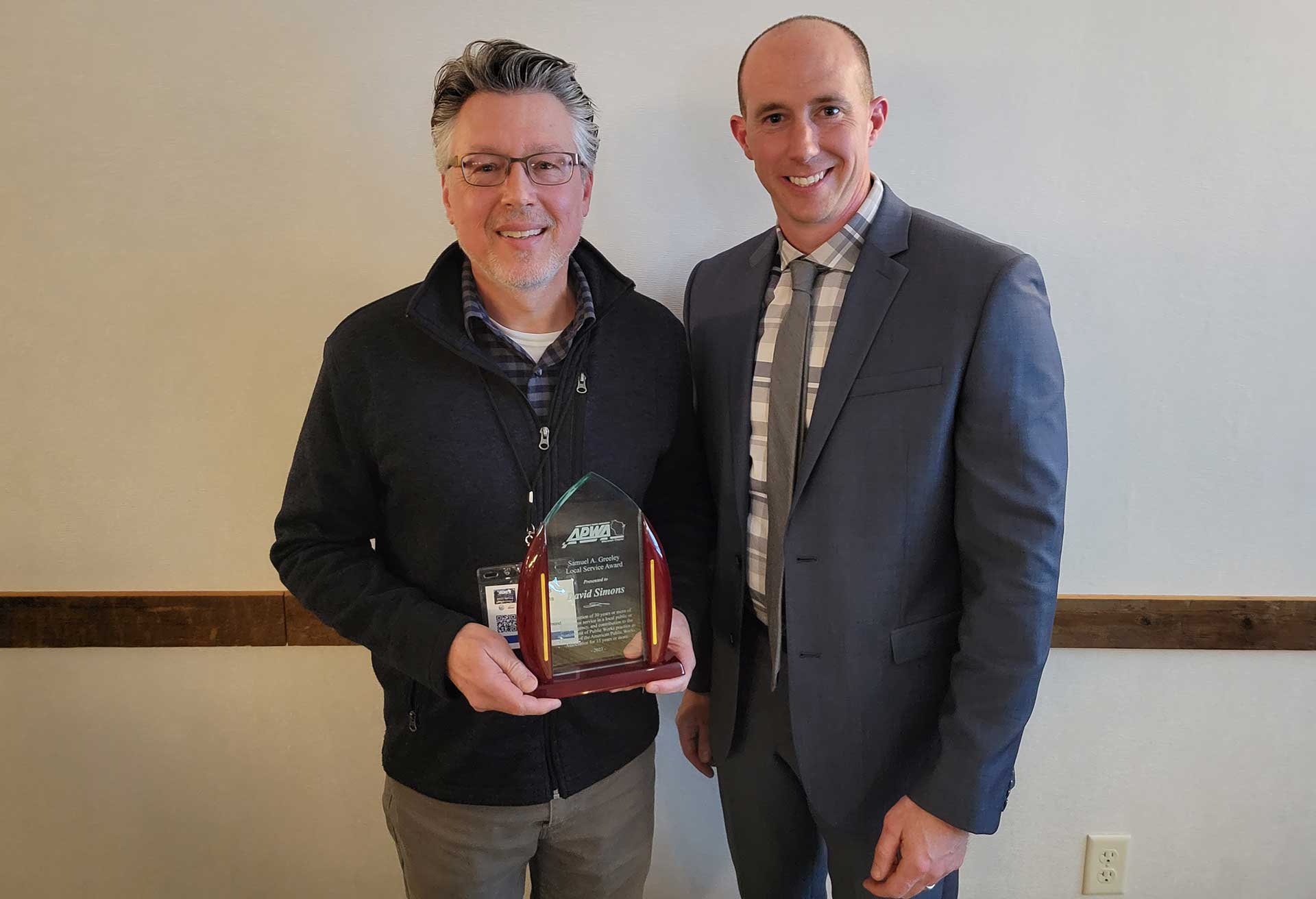 Dave Simons Honored with the 2023 Samuel A. Greeley Local Service Award