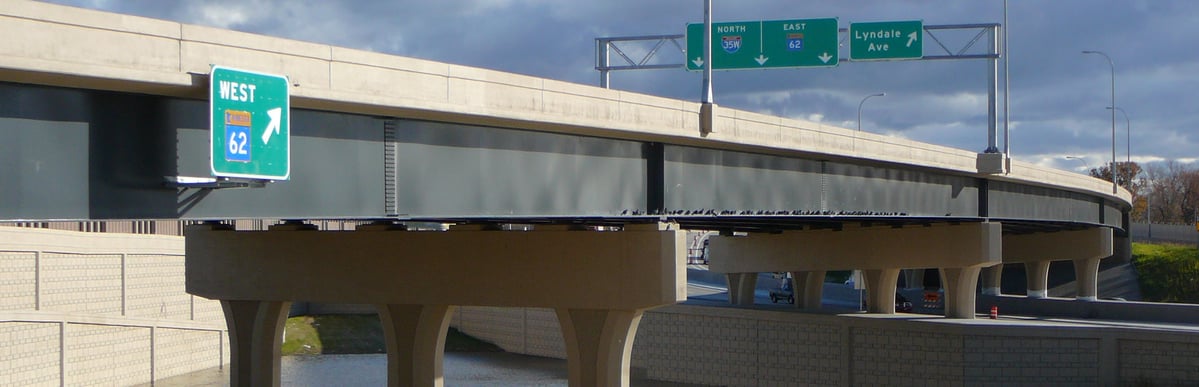 Eastbound TH 62 Over TH 35W and TH 121